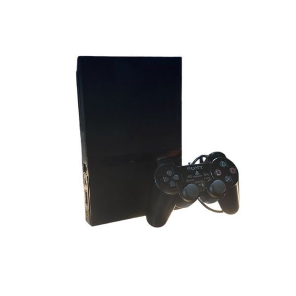 Pre-owned Playstation 2 Slimline Console, Black, Unboxed - Own4Less